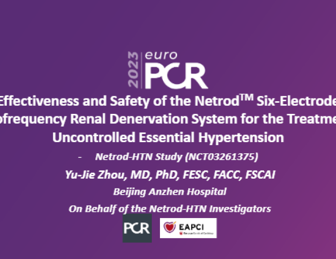 Effectiveness and Safety of the NetrodTM Six-Electrode Radiofrequency Renal Denervation System ...